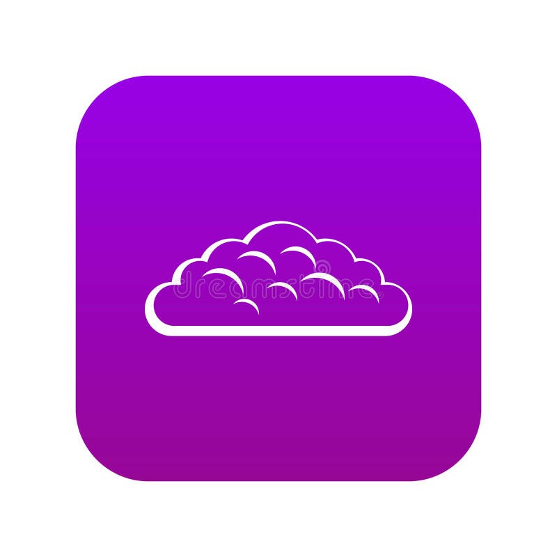 Spring Cloud Icon Digital Purple Stock Vector - Illustration of simple ...
