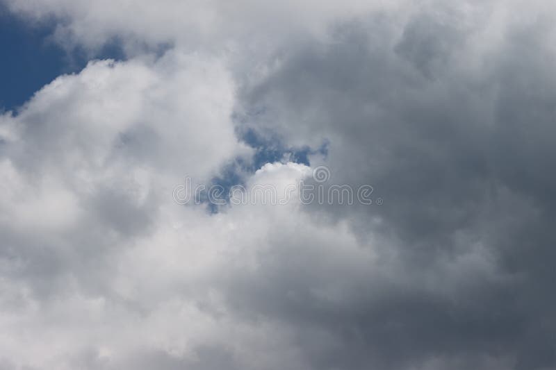 Spring Clouds in the Blue Sky Stock Image - Image of spring, nature ...