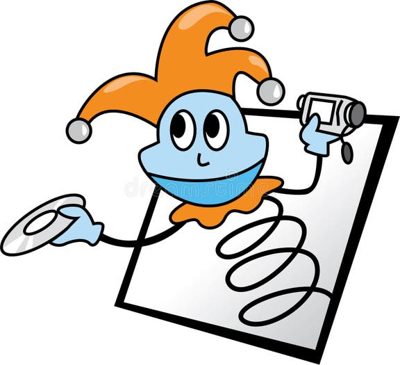 Spring Clown stock illustration. Illustration of outside - 26266534