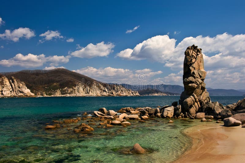 In the spring the coast. stock photo. Image of blue, relaxation - 23623234