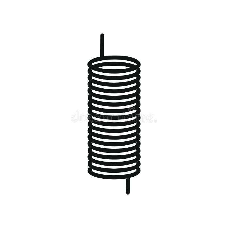 Spring Coil Icon. Isometric of Spring Coil Vector Icon for Web Design ...