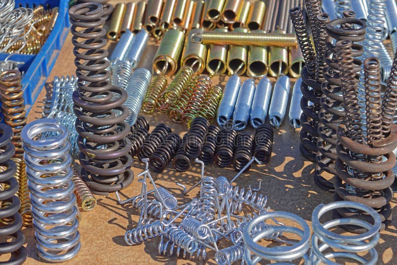 Spring coils stock photo. Image of helical, industry - 166121554