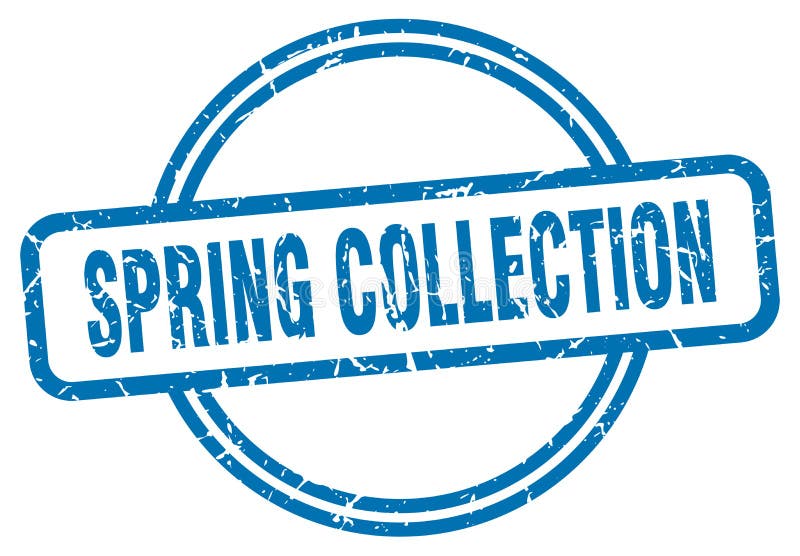 Spring Collection Stamp. Spring Collection Round Grunge Sign Stock ...