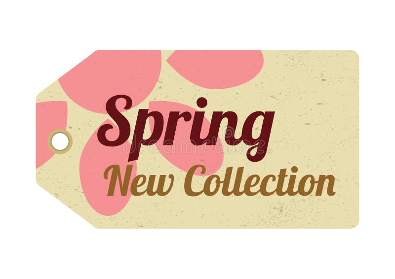 Spring Collection Tag. Vector Illustration Decorative Design Stock ...