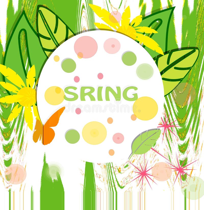 Spring stock illustration. Illustration of colored, season - 66853097