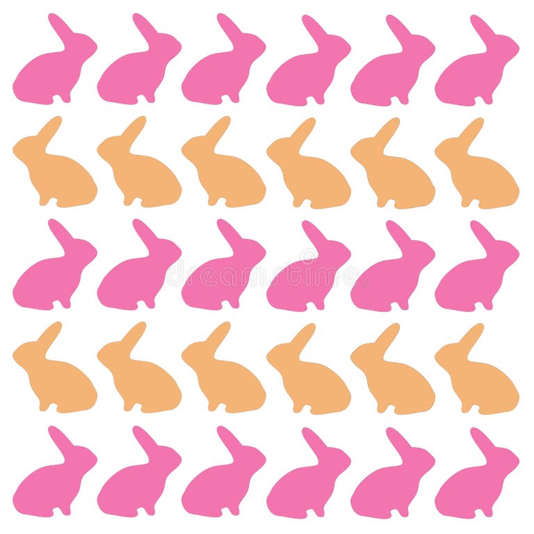 SPRING COLORFUL BUNNIES DESIGN PATTERN Stock Vector - Illustration of ...