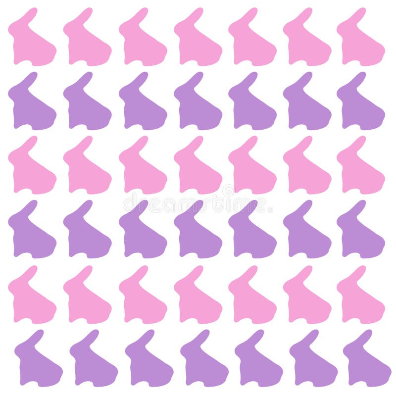 SPRING COLORFUL BUNNIES DESIGN PATTERN Stock Illustration ...