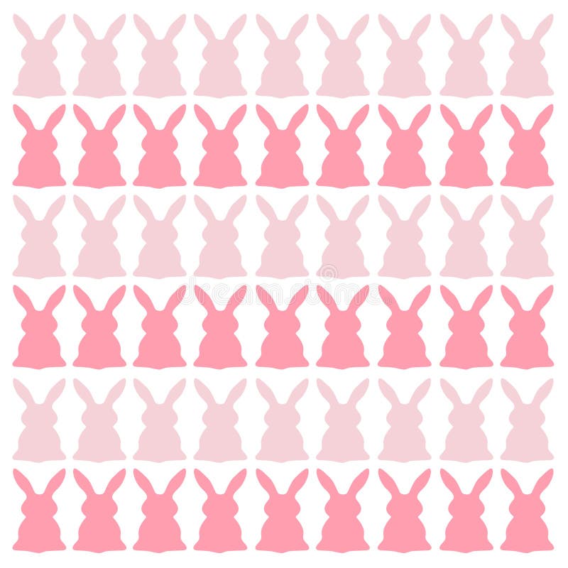 Spring Colorful Bunnies Design Pattern Stock Vector - Illustration of ...