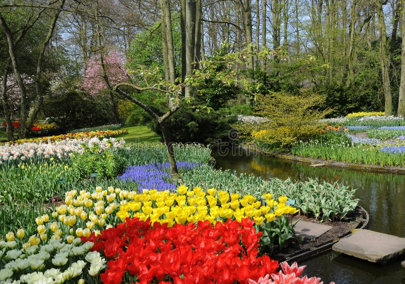 Spring garden stock image. Image of destination, area, season - 679045