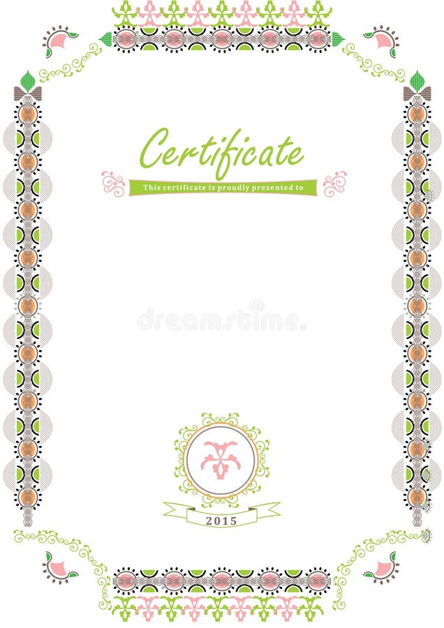 Spring Colors Certificate Stock Illustrations – 208 Spring Colors ...