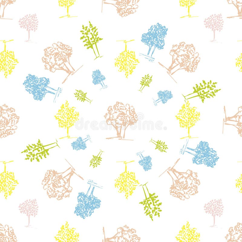 Spring colors tree design. stock vector. Illustration of graphic - 85407856