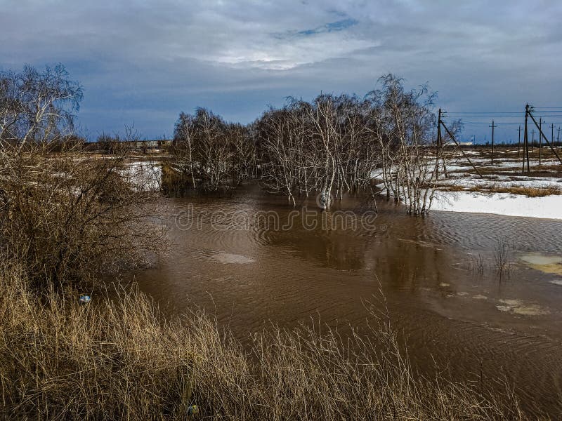 With Spring Come the Floods Stock Photo - Image of outside, electricity ...