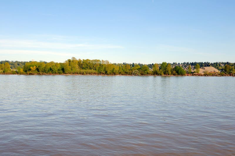 Spring Comes To the River Bank Stock Image - Image of blue, environment ...