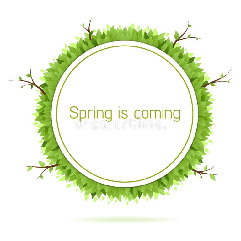 Spring Coming Banner Stock Illustrations – 2,640 Spring Coming Banner ...