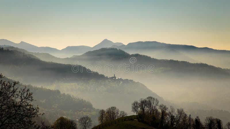 Spring is Coming in the Valley Stock Image - Image of mountain, italian ...