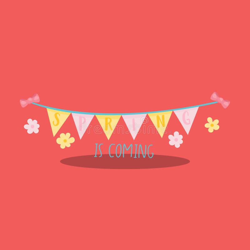 Spring is coming 07 stock vector. Illustration of coming - 197988833