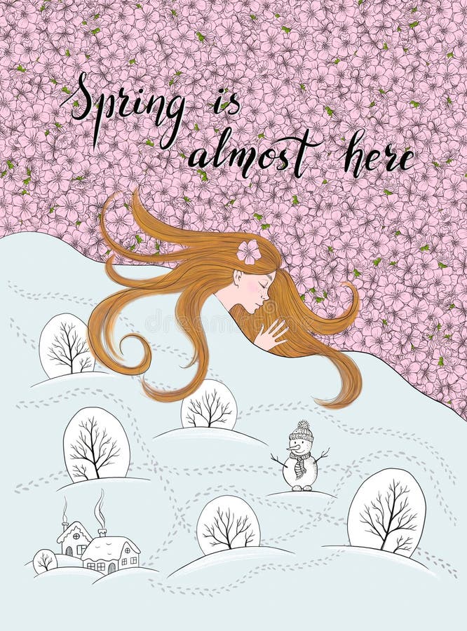 Spring is Coming a Wake Up from Winter Stock Image - Image of wake ...