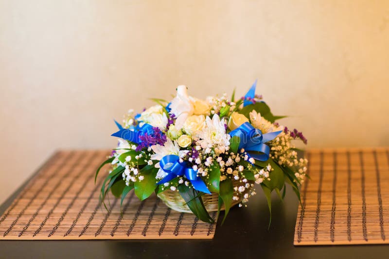 Spring Composition with Color Flowers Stock Photo - Image of purple ...