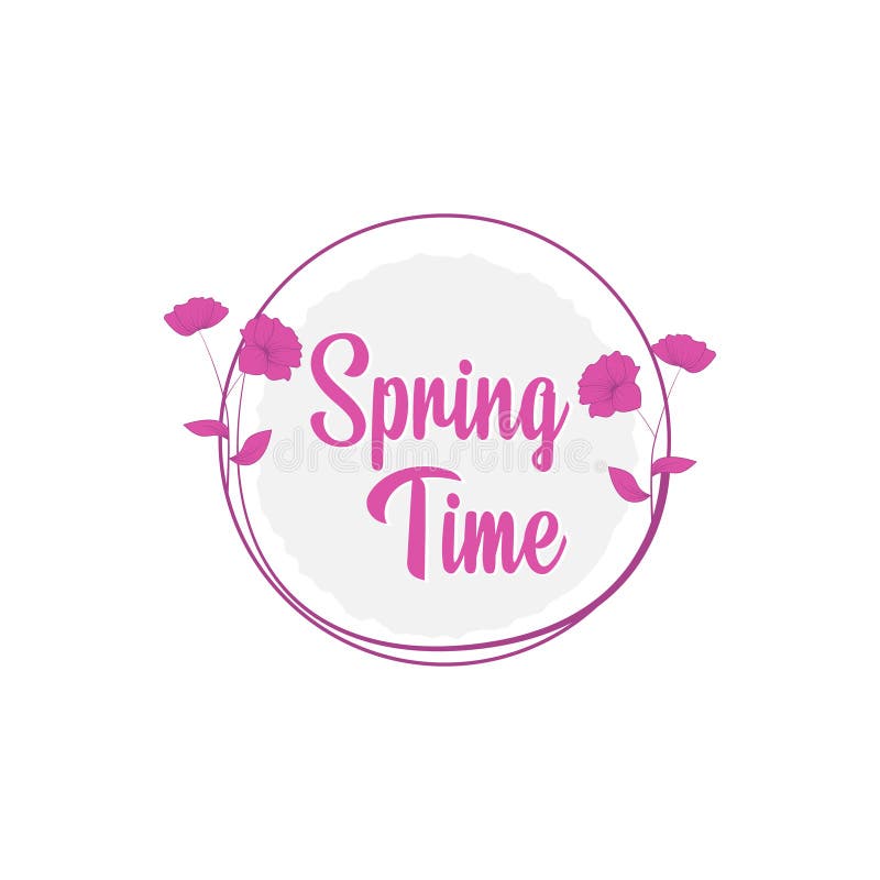Spring Concept Design Label Vector Stock Illustration - Illustration of ...