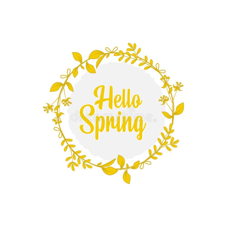 Spring Concept Design Label Vector Stock Illustration - Illustration of ...