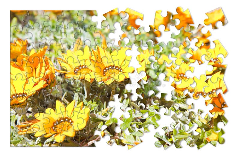 Spring Concept in Puzzle Shape Stock Photo - Image of metaphor, fragile ...
