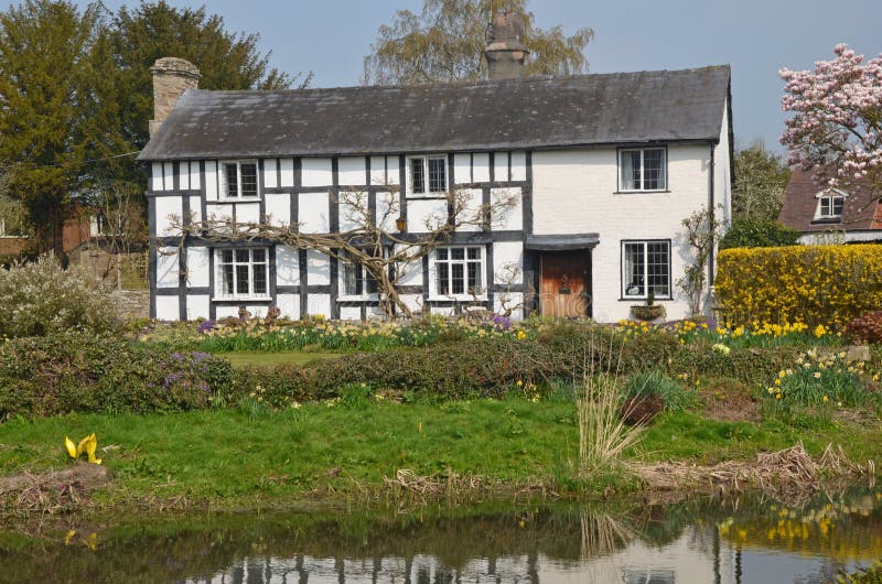 Spring cottage stock image. Image of house, picturesque - 52611421