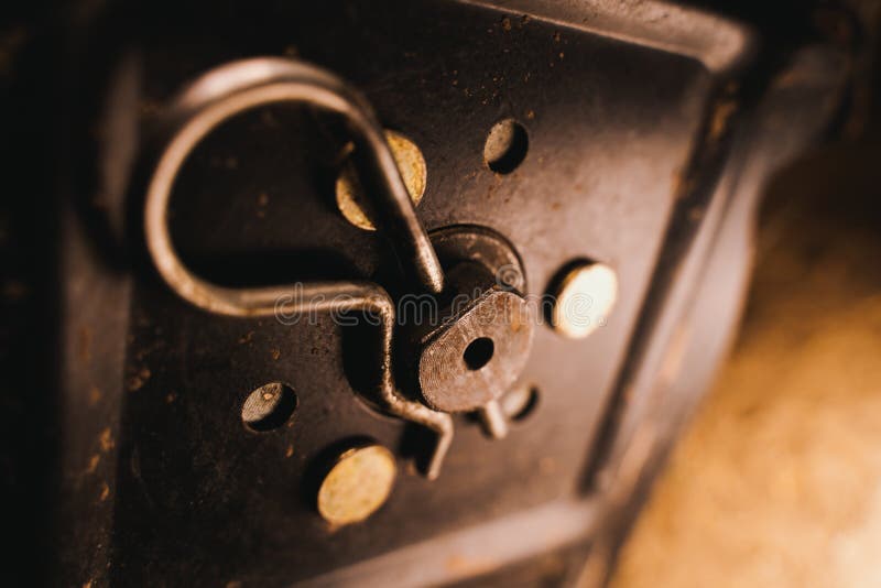 The Spring Cotter Pin Holds the Axis of the Tiller of the Walk-behind ...