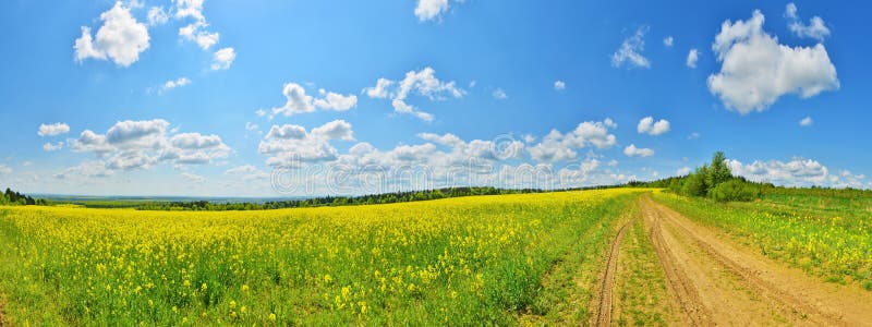 Spring country stock photo. Image of panorama, view, country - 55657200