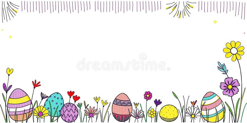 Spring into Creativity with Whimsical Easter Illustrations HandDrawn ...