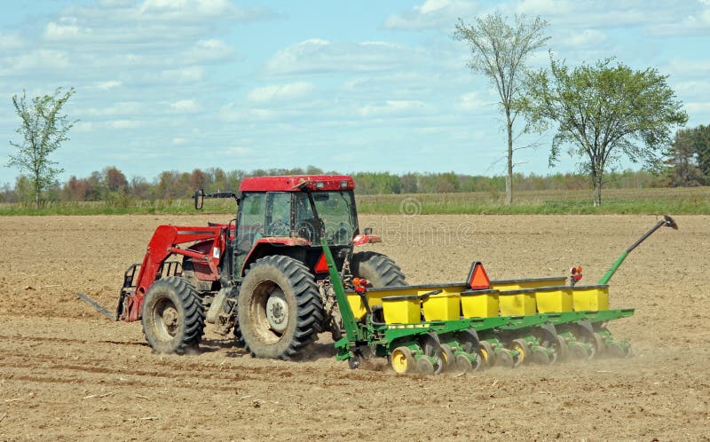 Spring crop planting stock photo. Image of planting, spring - 5274024