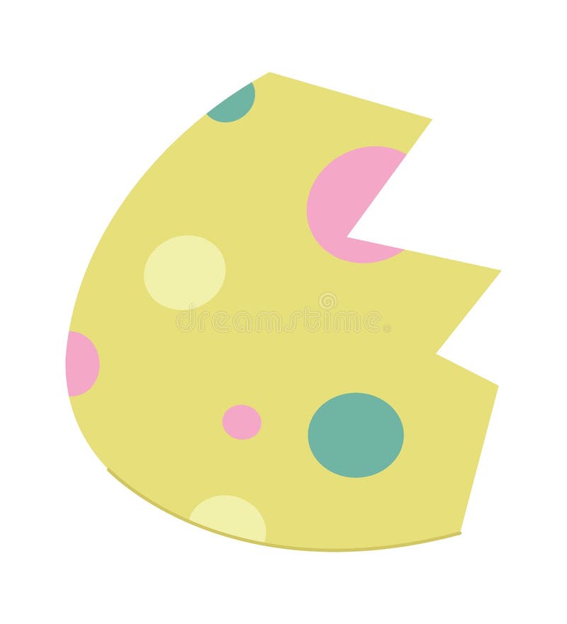 Spring Cute Easter Eggshell Flat Icon Stock Vector - Illustration of ...