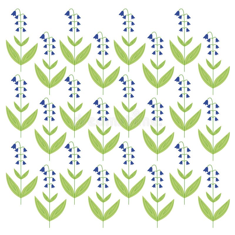 Spring Cute Flowers on White Background Pattern Texture Stock Vector ...