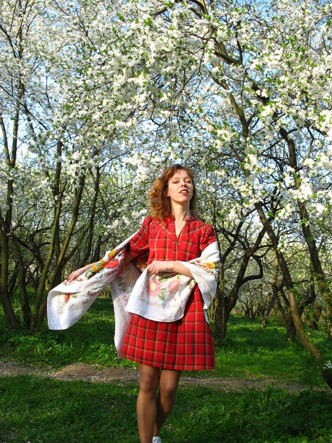 Spring Dancing stock photo. Image of garden, freedom, lawn - 5628522