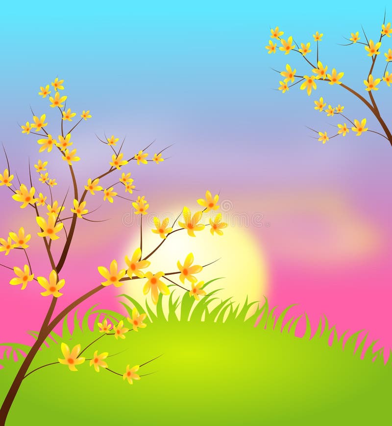Happy spring holiday stock illustration. Illustration of card - 66578110
