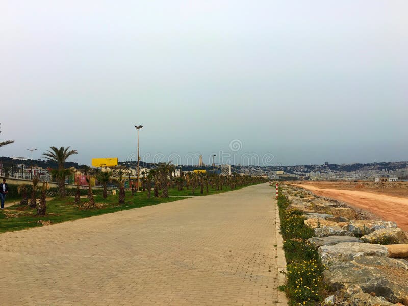 A Spring Day at Sablettes Beach of Algiers Stock Photo - Image of ...