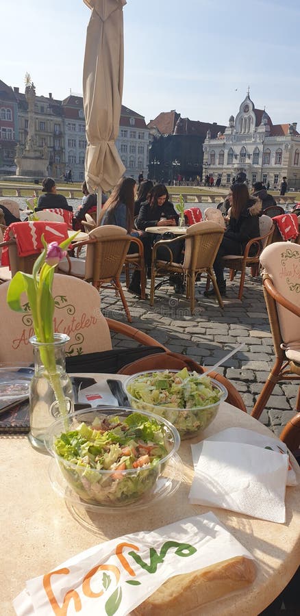 Timisoara`s Union Square, Romania Stock Photo - Image of pavement ...