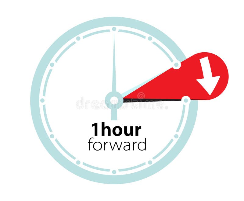 Daylight Saving Time. Spring Forward Concept with Schedule To Set Your ...