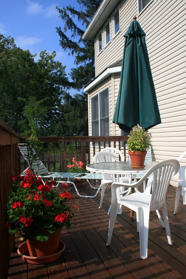 Spring Deck stock photo. Image of porch, detail, leaves - 6131966