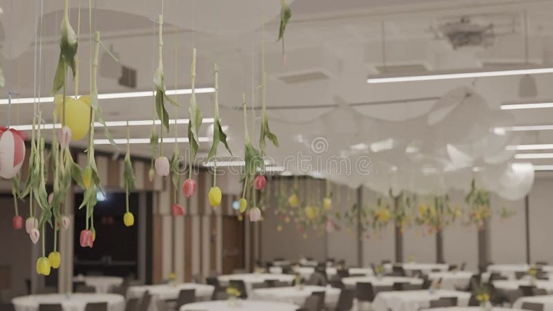 Spring Decor of an Expensive Restaurant in the Form of Tulips and ...