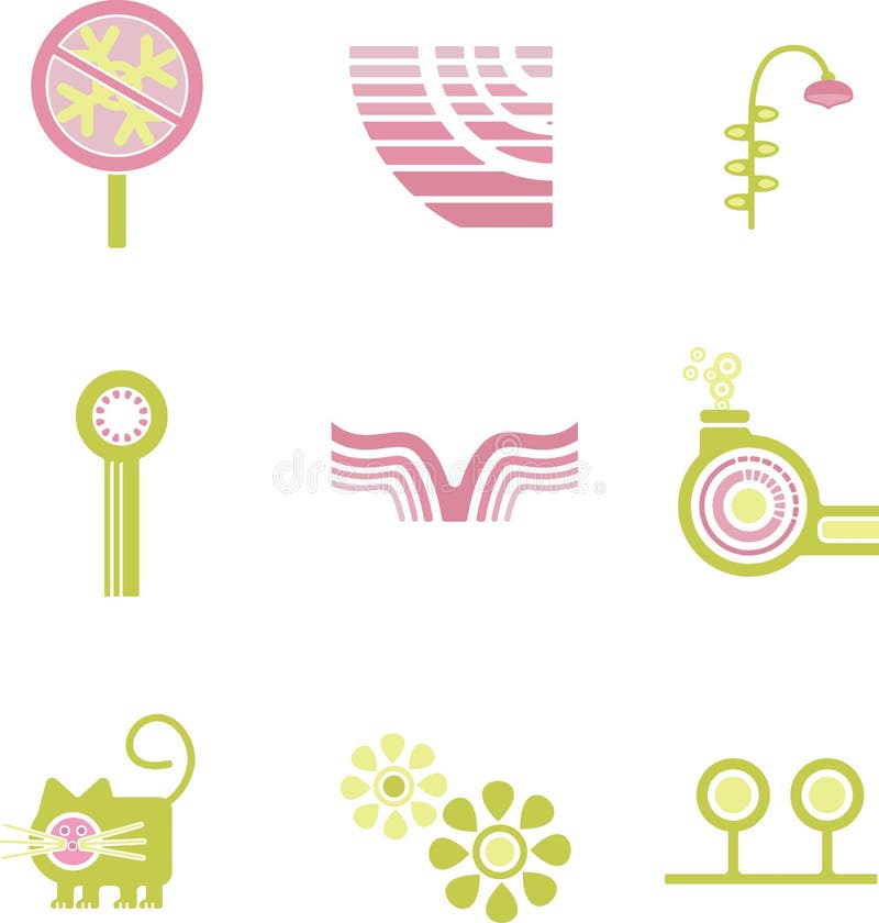 Spring design elements stock illustration. Illustration of concept ...