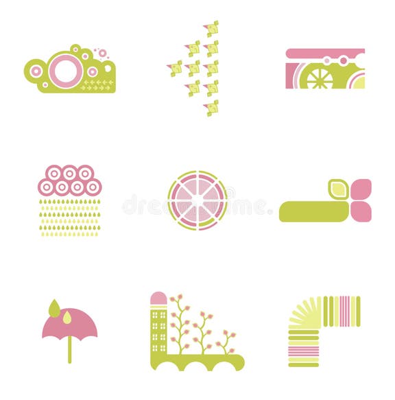 Spring design elements stock illustration. Illustration of birdie ...