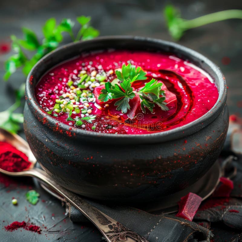 Spring Detox Beetroot Soup, Beet Root Borscht Bowl, Beetroot Soup, Copy ...