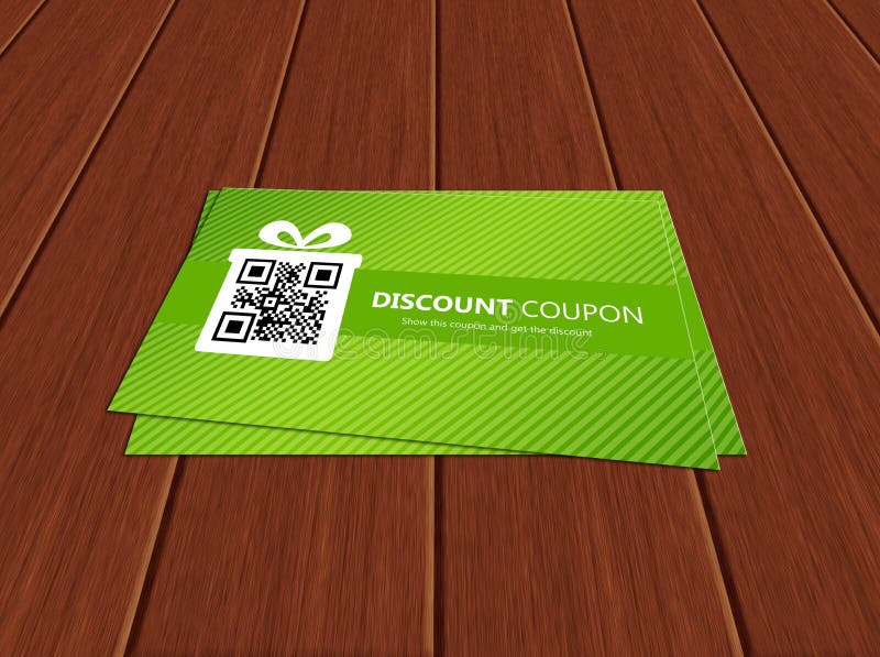 Spring Discount Coupons with Laptop and Office Tools Lying on Ta Stock ...