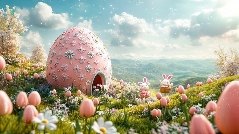 Spring Easter Background stock photo. Image of blue - 375042306