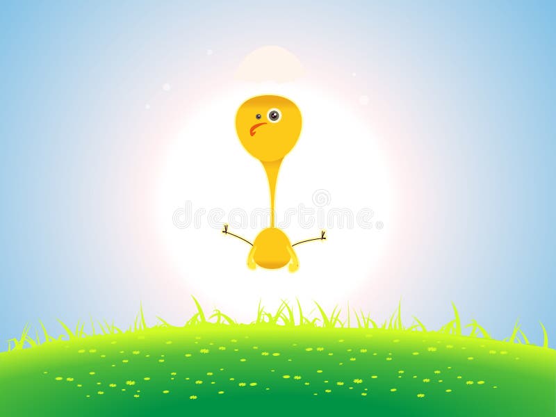 Spring Easter Chicken stock illustration. Illustration of spring - 18796627