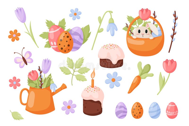 Easter Bunny Collection Sticker Stock Illustrations – 1,752 Easter ...