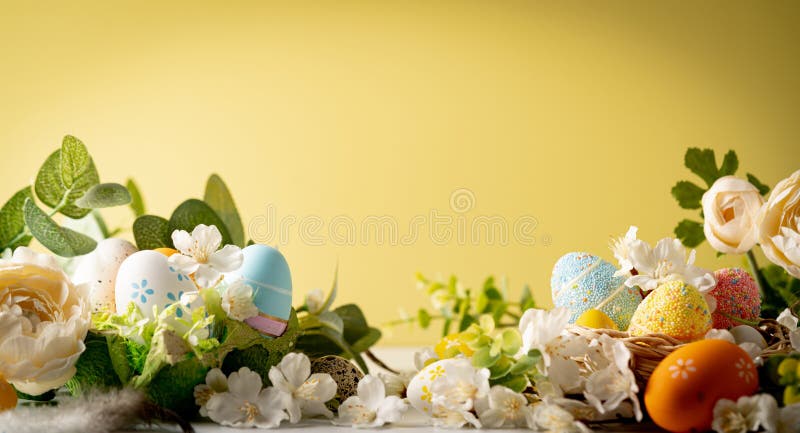 Spring Easter Holiday Background Stock Photo - Image of background ...