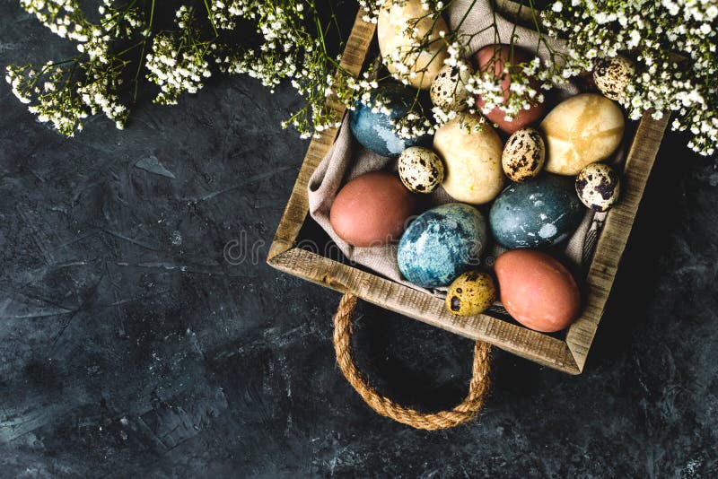 Spring Easter Minimal Background Rustic Style Composition - Organic ...