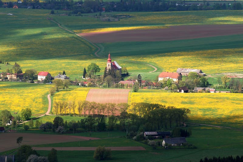 Spring in eastern Bohemia stock image. Image of view - 27207859