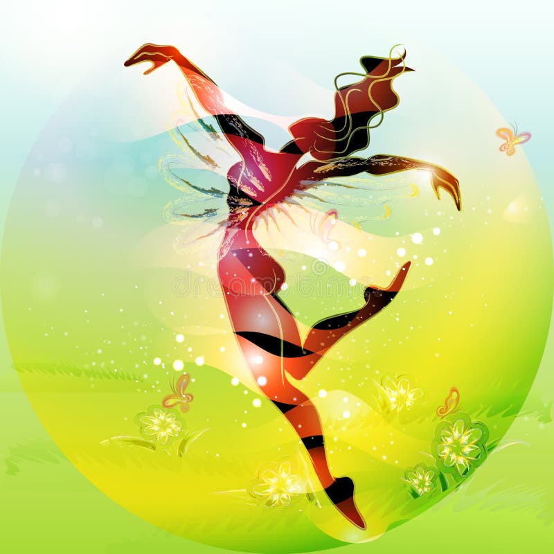 Spring Fairy stock vector. Illustration of dreams, designs - 69437884